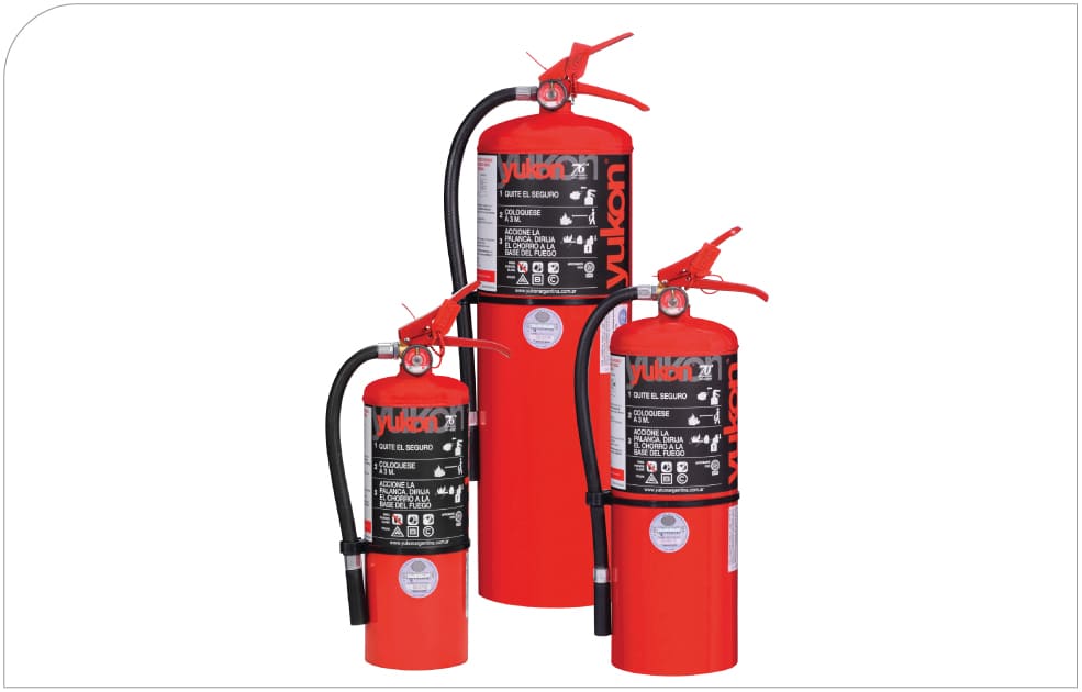 Extintor manual polvo químico seco BC bajo presión - Yukon